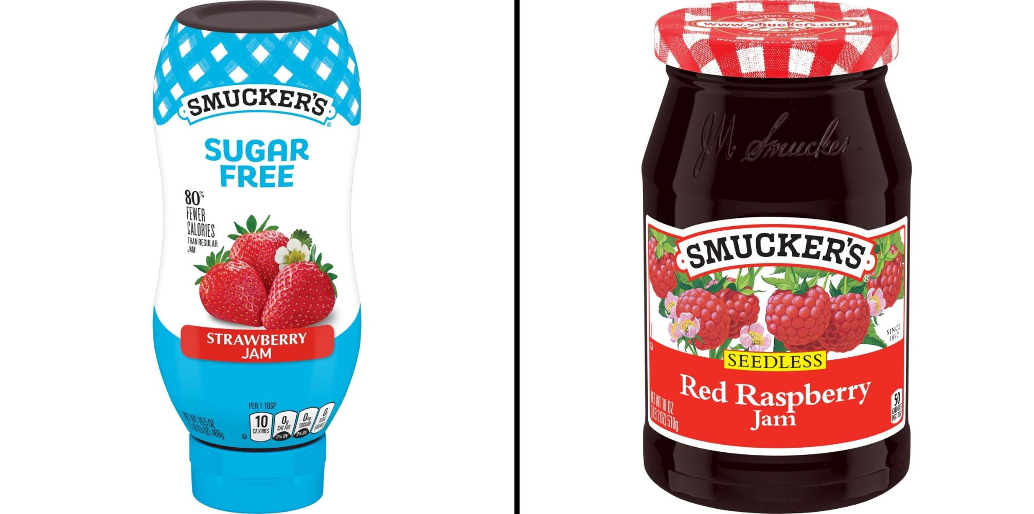 Smucker’s Sugar Free Strawberry Squeezable Jam 16.5 oz & Smucker's ...