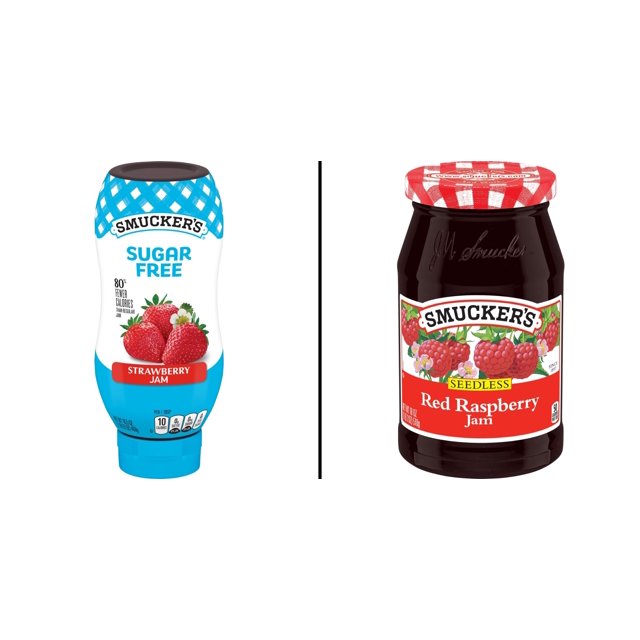 Smucker’s Sugar Free Strawberry Squeezable Jam 16.5 oz & Smucker's ...
