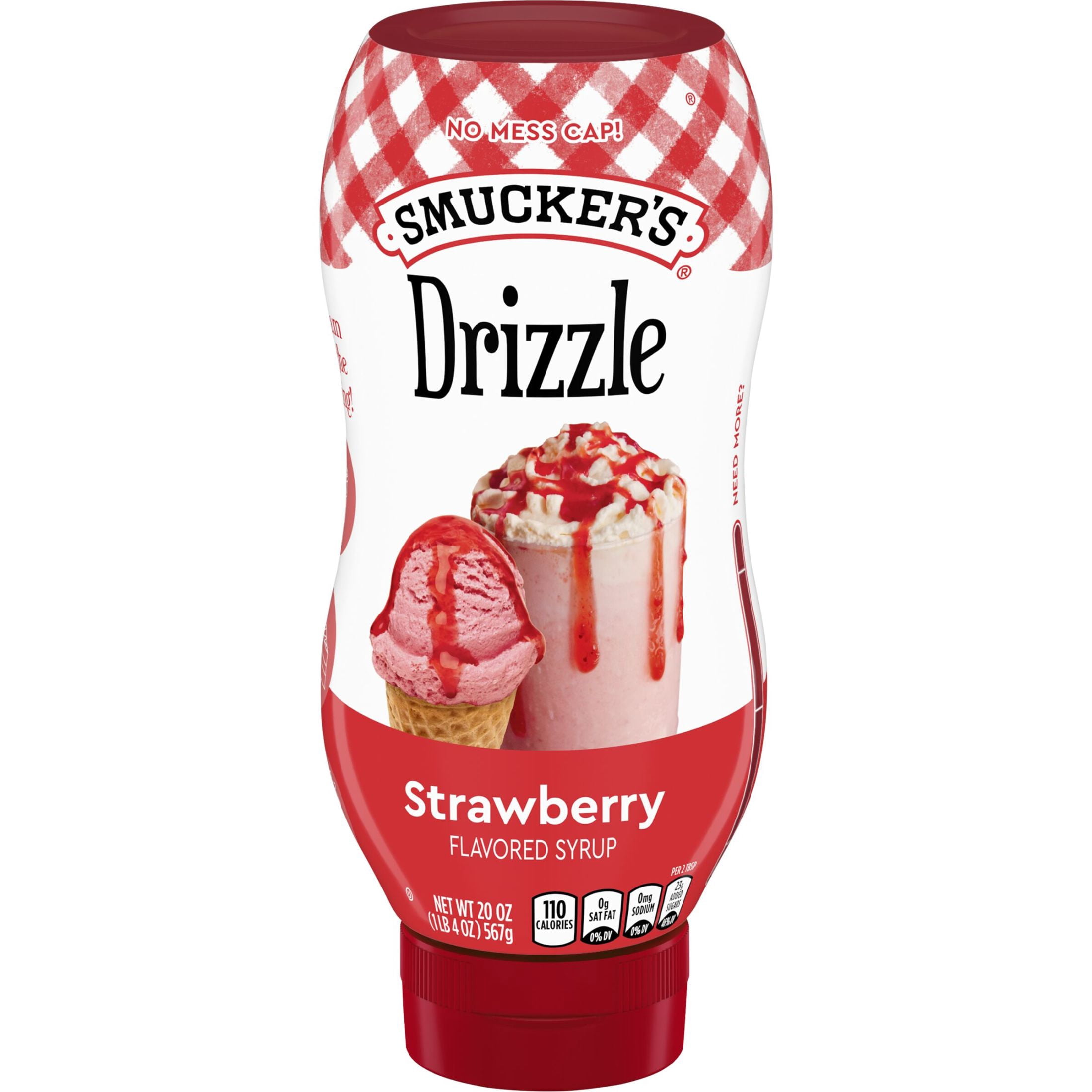Smucker's, Drizzle Strawberry Flavored Syrup, 20 oz Squeeze Bottle ...