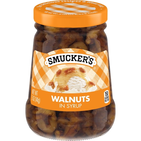 Smucker's Nut Dessert Topping, Sundae Mixed Crushed Walnuts in Syrup, 5 ...