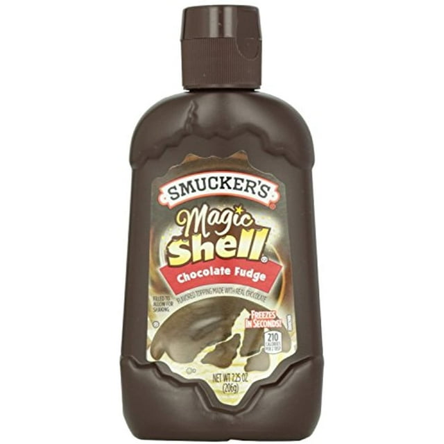 Smuckers Magic Shell Chocolate Fudge Ice Cream Topping, 7.25oz Bottle ...