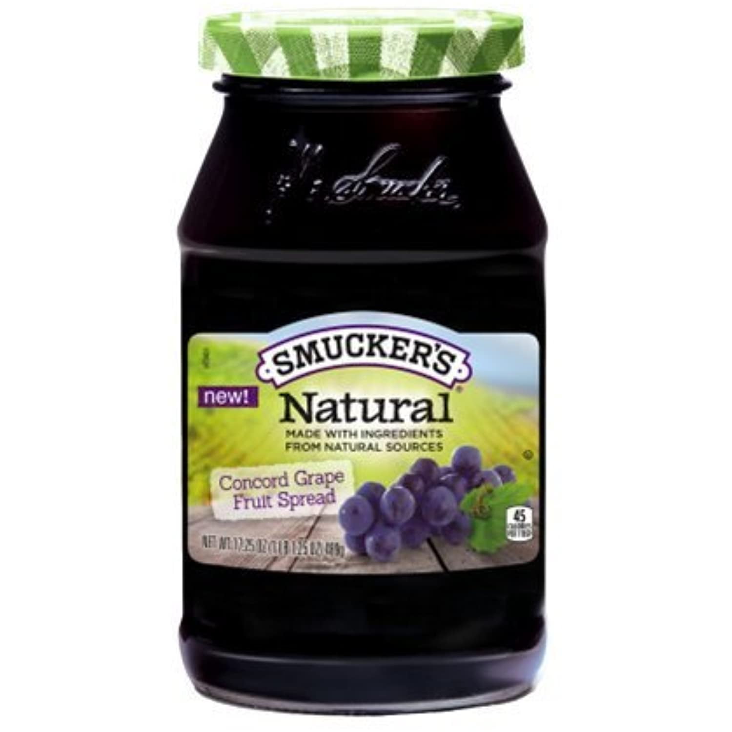 Smuckers, Natural Fruit Spread, Concord Grape, 17.25Oz Jar (Pack Of 2 ...