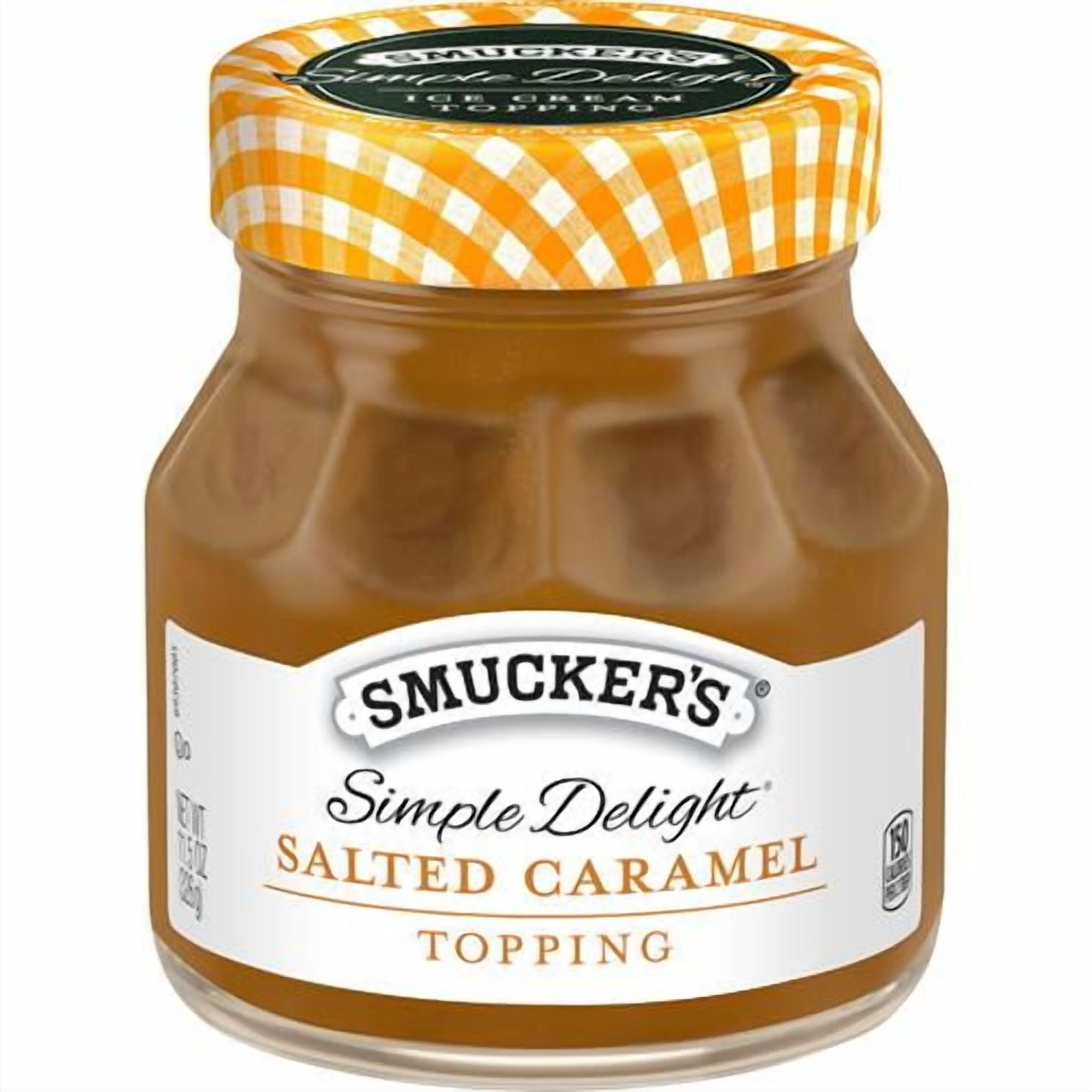Smuckers Simple Delight Salted Caramel Topping, 11.5 Oz Jar - Pack of 2 ...