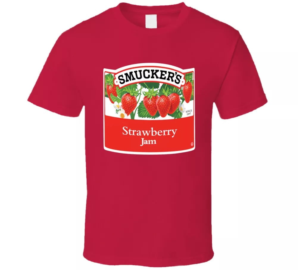 Smuckers Strawberry Jam Cool Halloween Costume T Shirt - Walmart.com