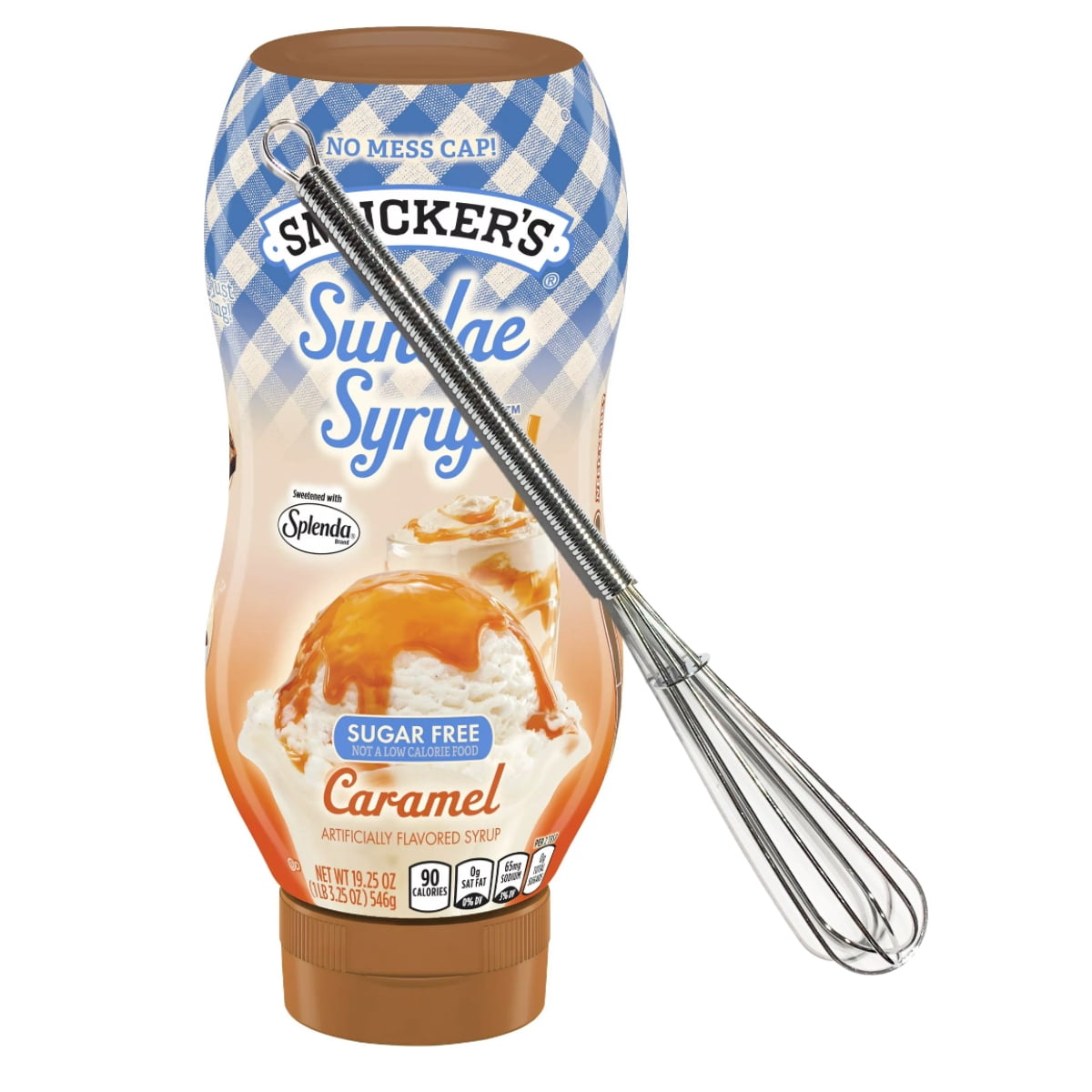 Smuckers Sugar Free Caramel Syrup 19.25 oz Bundle with ShopexZone 7 ...