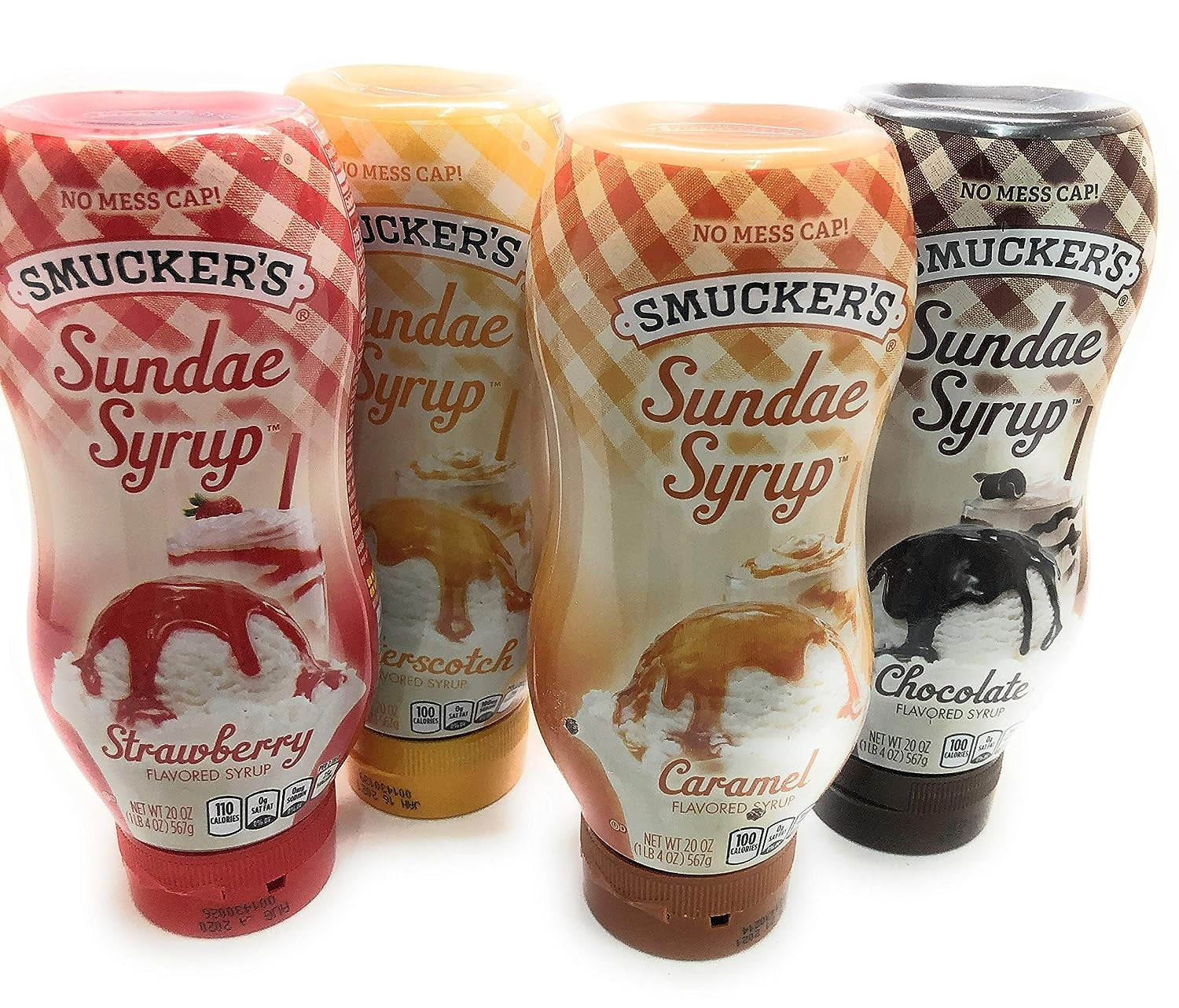 Smucker's Sundae Syrup Variety Pack, Chocolate, Caramel, Butterscotch ...