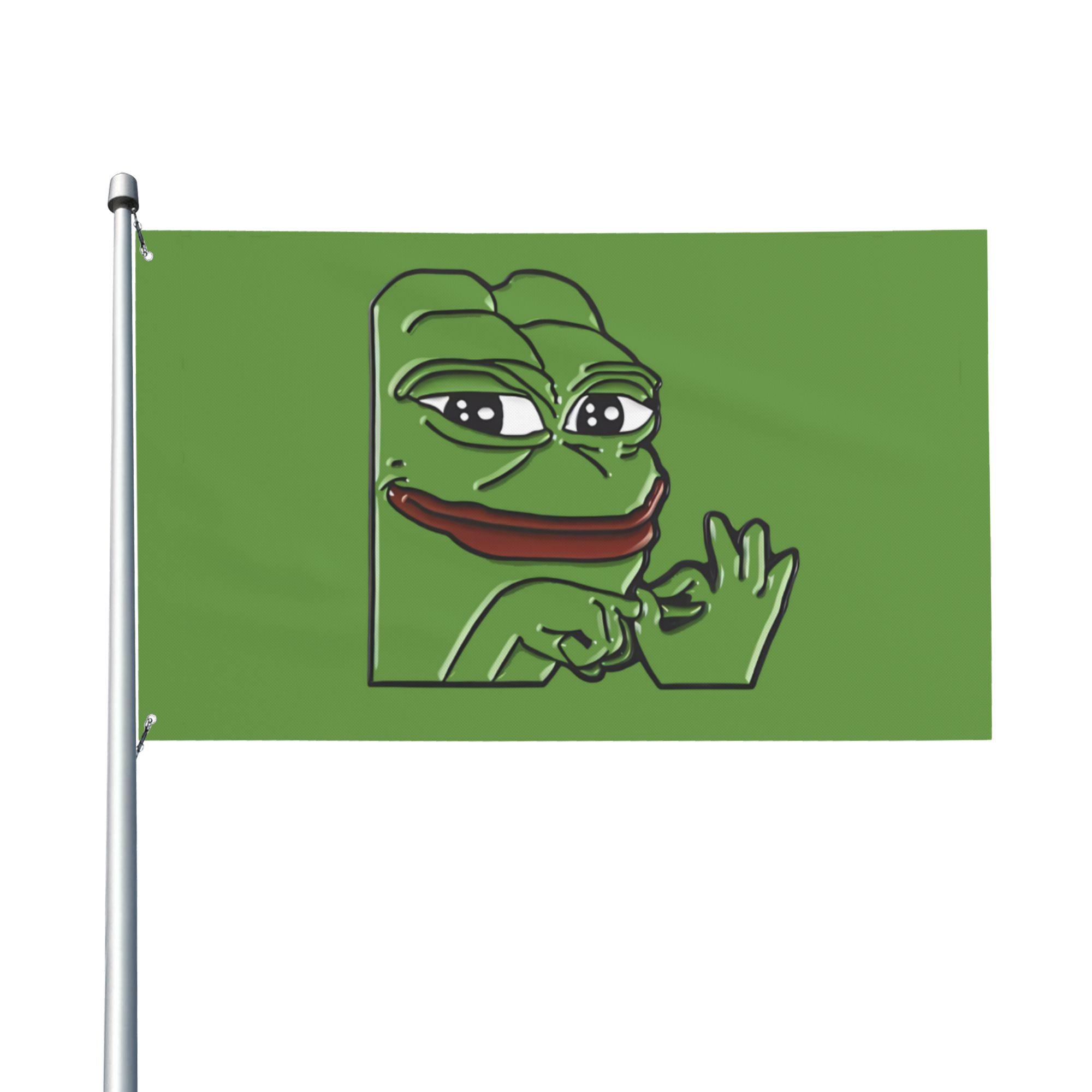 Smug Frog Flag Home Garden Flag Banner Breeze Banner Sign Flags For ...