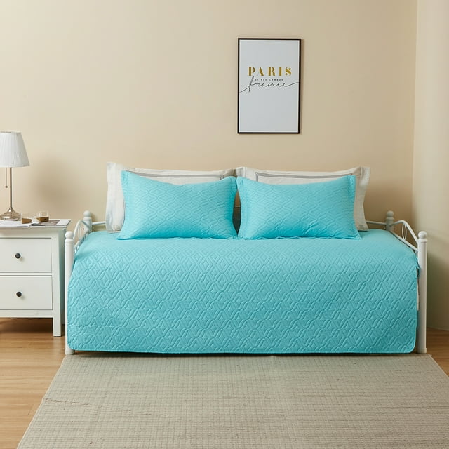 Smuge 3 Piece Daybed Cover Set, Double Sided Quilting Classic Design ...