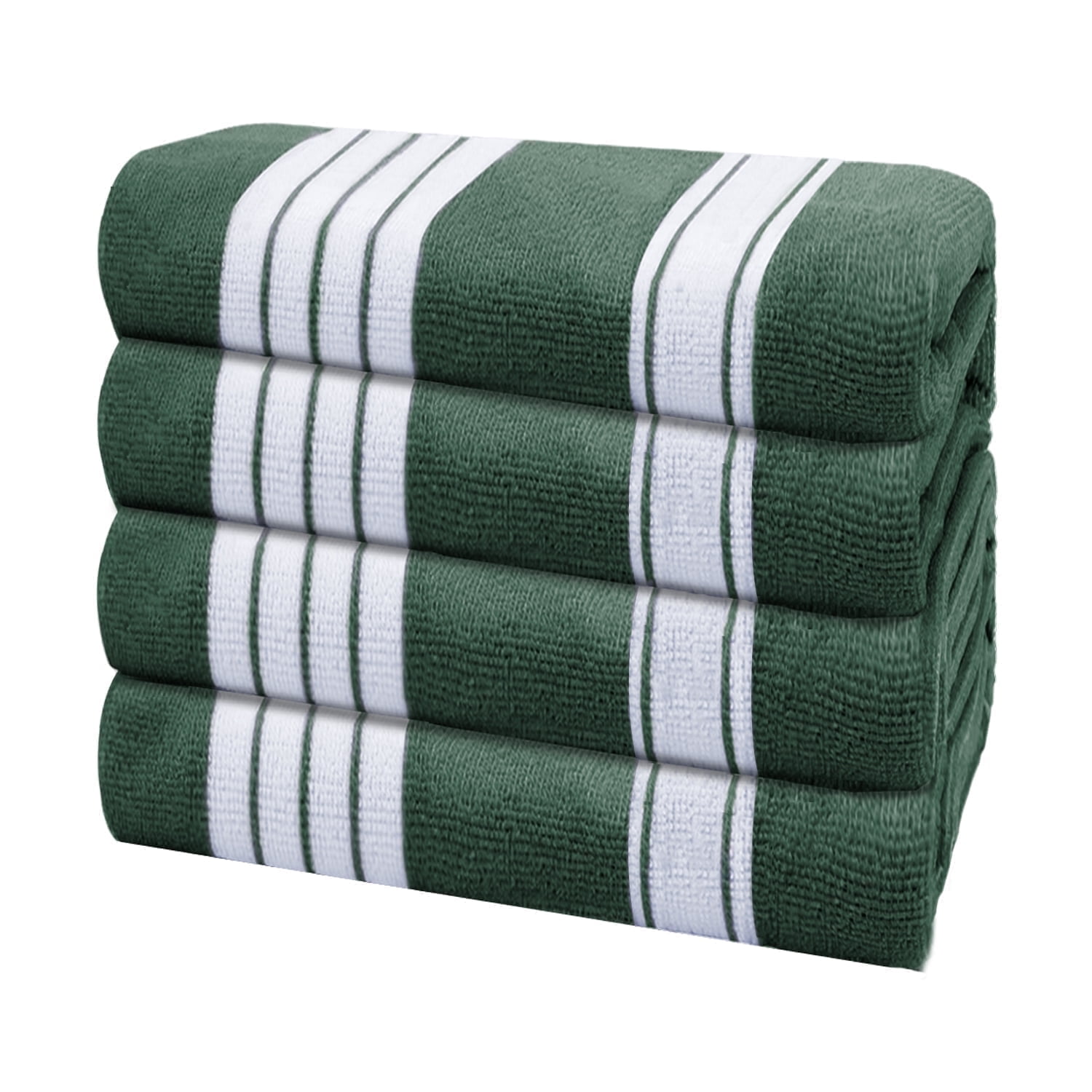 Smuge 4 Pack Oversized Cabana Stripe Beach Towels, 60x30 inches ...