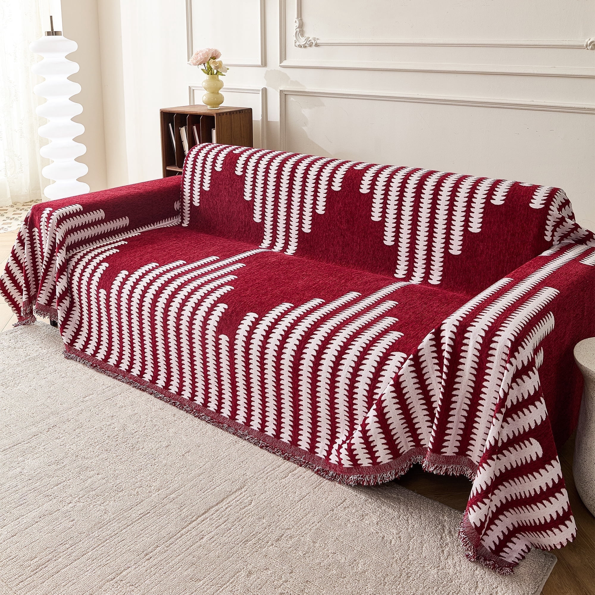 Smuge Sofa Cover, Couch Cover Protector Slipcover L Shape 3 Cushion ...