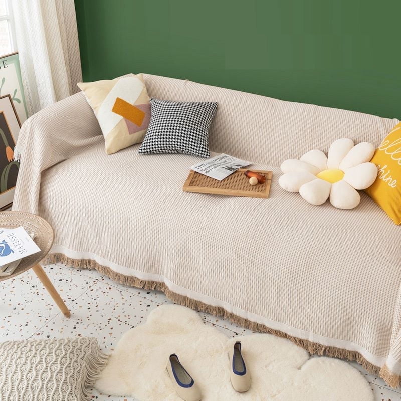 Smuge Sofa Cover, Couch Cover Protector Slipcover L Shape Sofa towel Furniture Cover for Pets ...