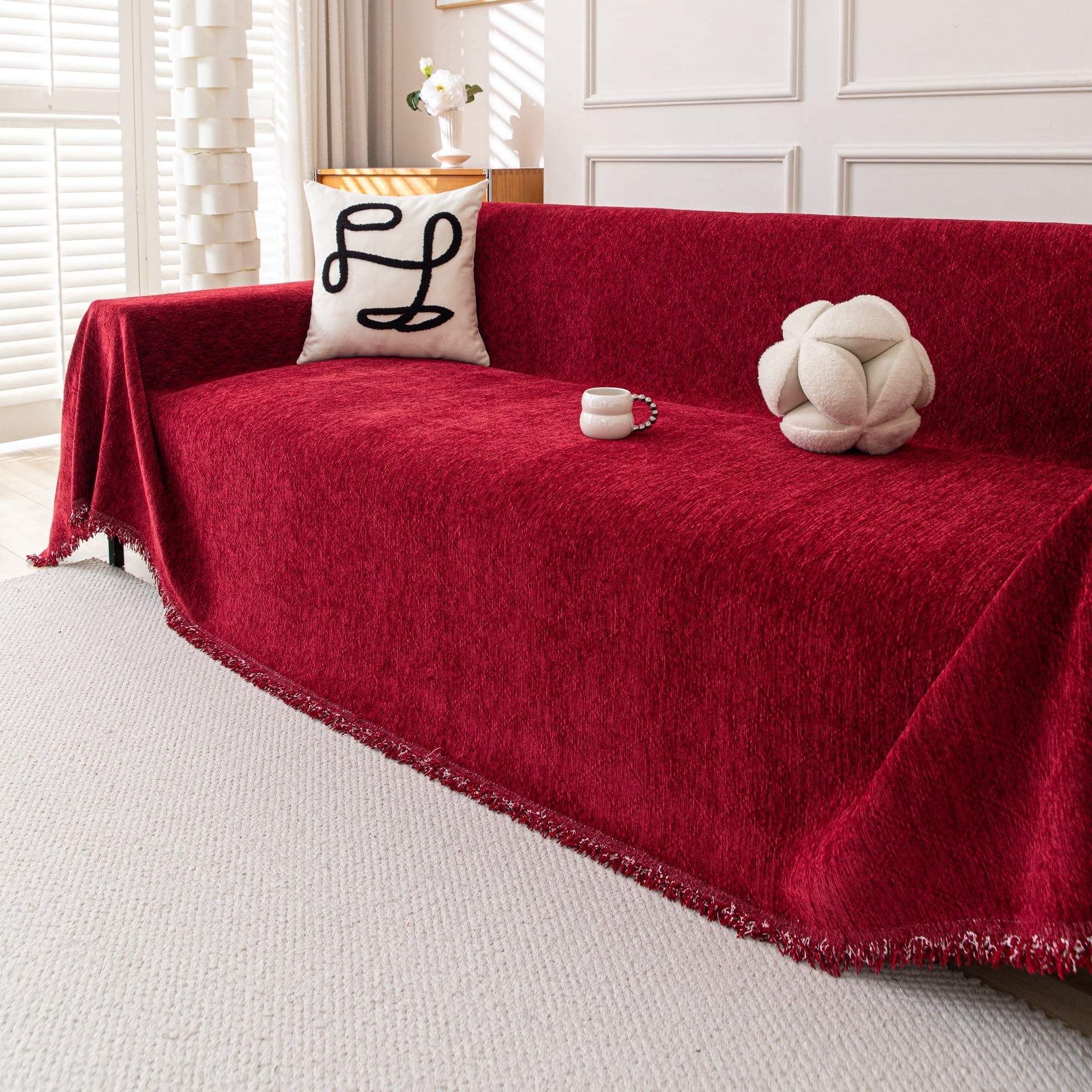Smuge Sofa Cover, Sofa Slipcovers Couch Covers Protector 3 Cushion ...