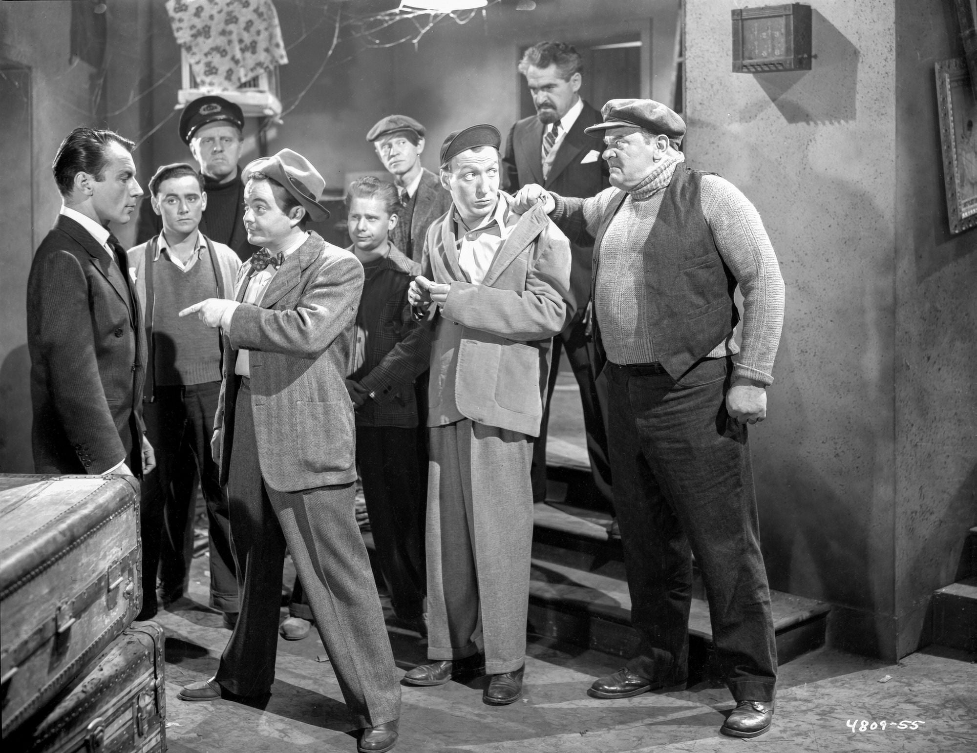 Smuggler's Cove People Discussing in the Streets in a Movie Scene Photo ...