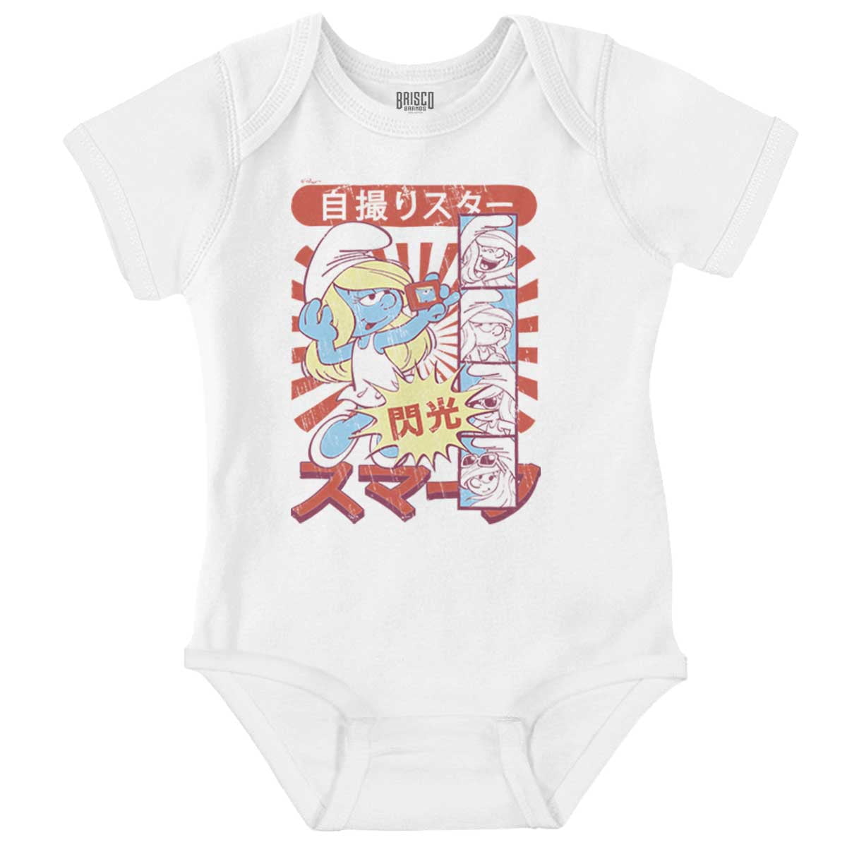 Smurfette Selfie Cute Smurf Fan Otaku Bodysuit Jumper Girls Infant Baby ...