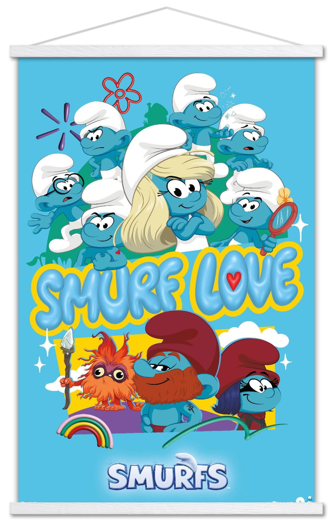 Smurfs (2025) - Smurf Love Wall Poster with Magnetic Frame, 22.375" x ...