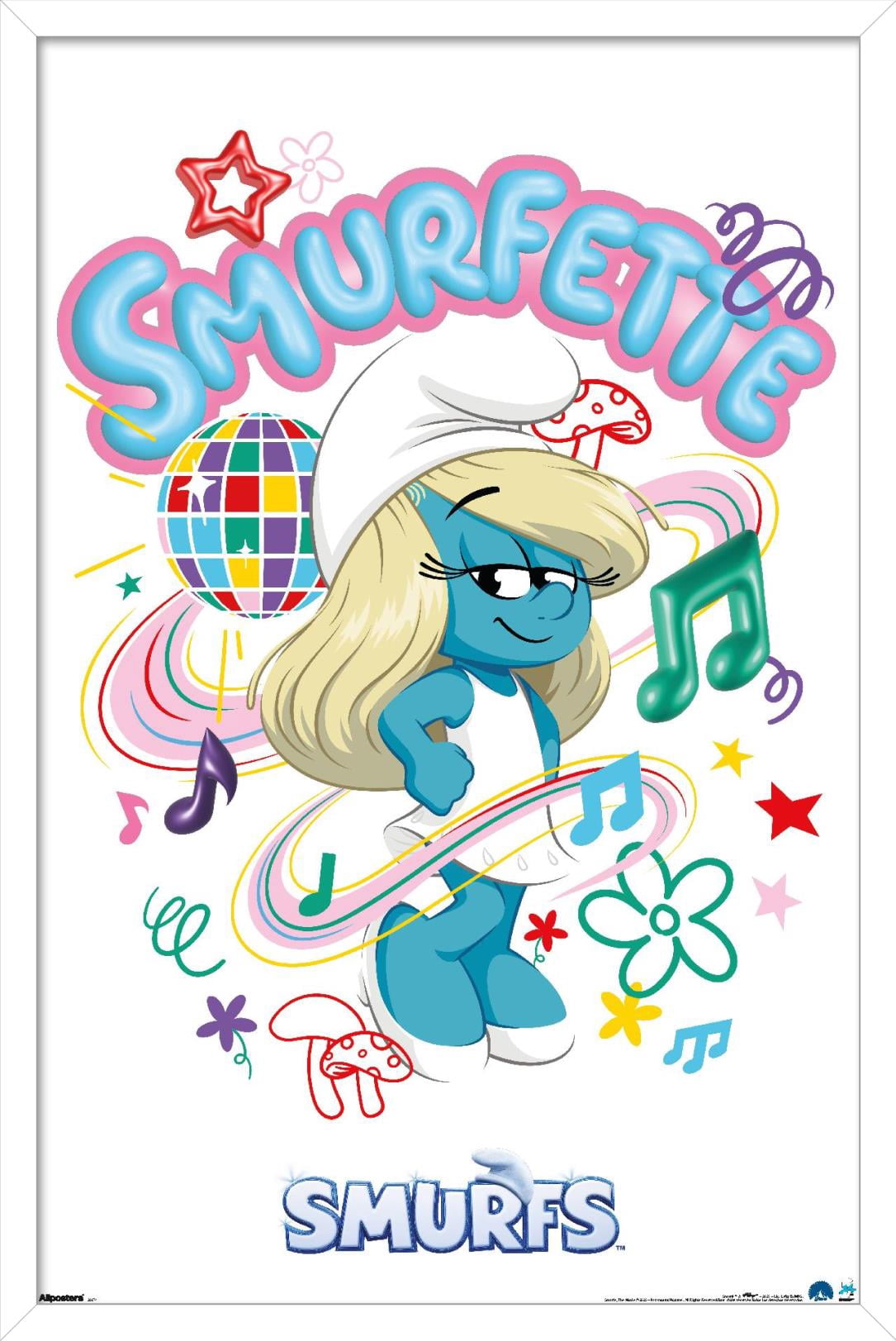 Smurfs (2025) - Smurfette Wall Poster, 14.725" x 22.375" Framed ...