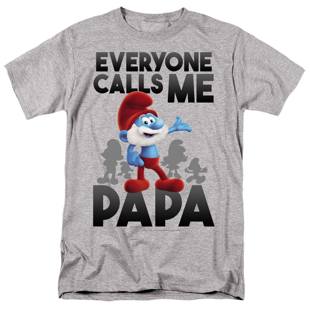 Smurfs Call Me Papa Smurf Unisex Adult T Shirt - Walmart.com