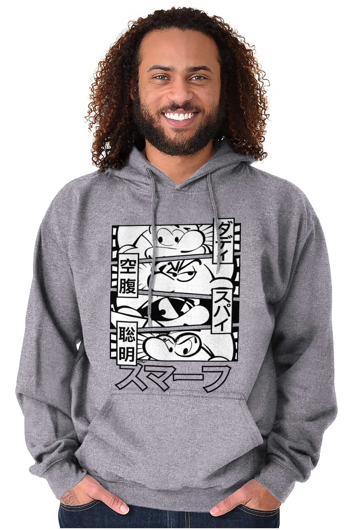 Smurfs Cartoon Manga Panel Aesthetic Hoodie Sweatshirt Women Men Brisco ...