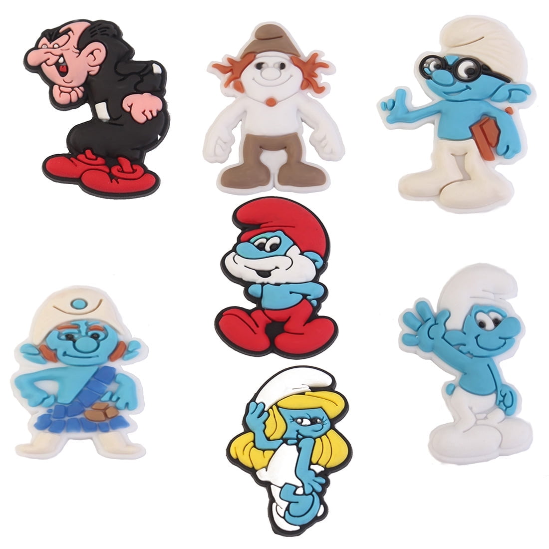 Smurfs Shoe Charms Pack for Croc,Party Favor Packs Bracelet Wristband ...