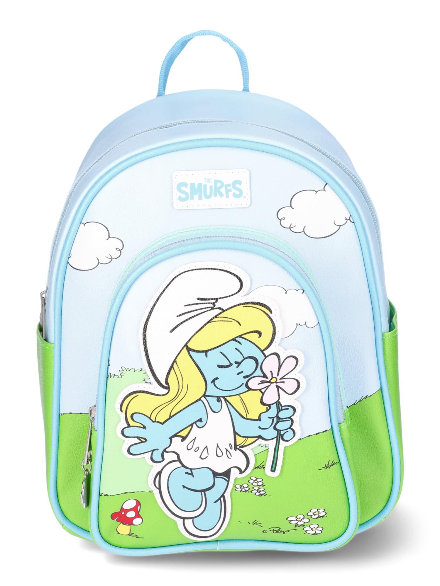 Smurfs Spring Is In The Air Smurfette Women's 10.5" Mini Backpack, Blue ...