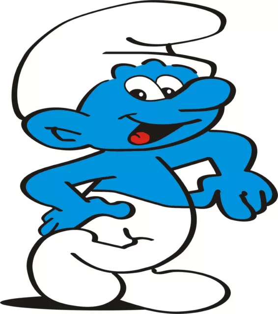 Smurfs Sticker Phone Decal Water Bottle Stickers Car Decals, Laptop ...