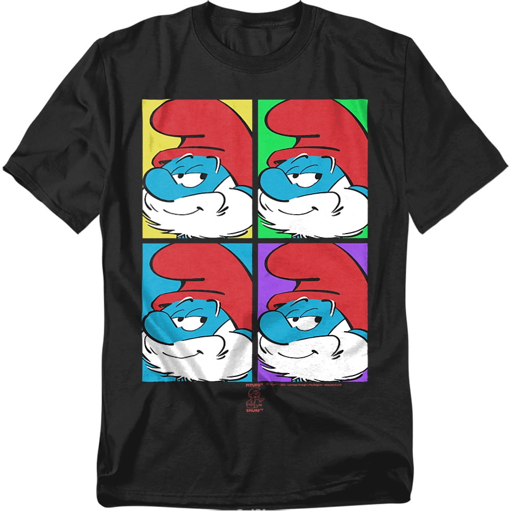 Smurfs T-Shirt Tiles Unisex Graphic Tee For Men & Women - Walmart.com