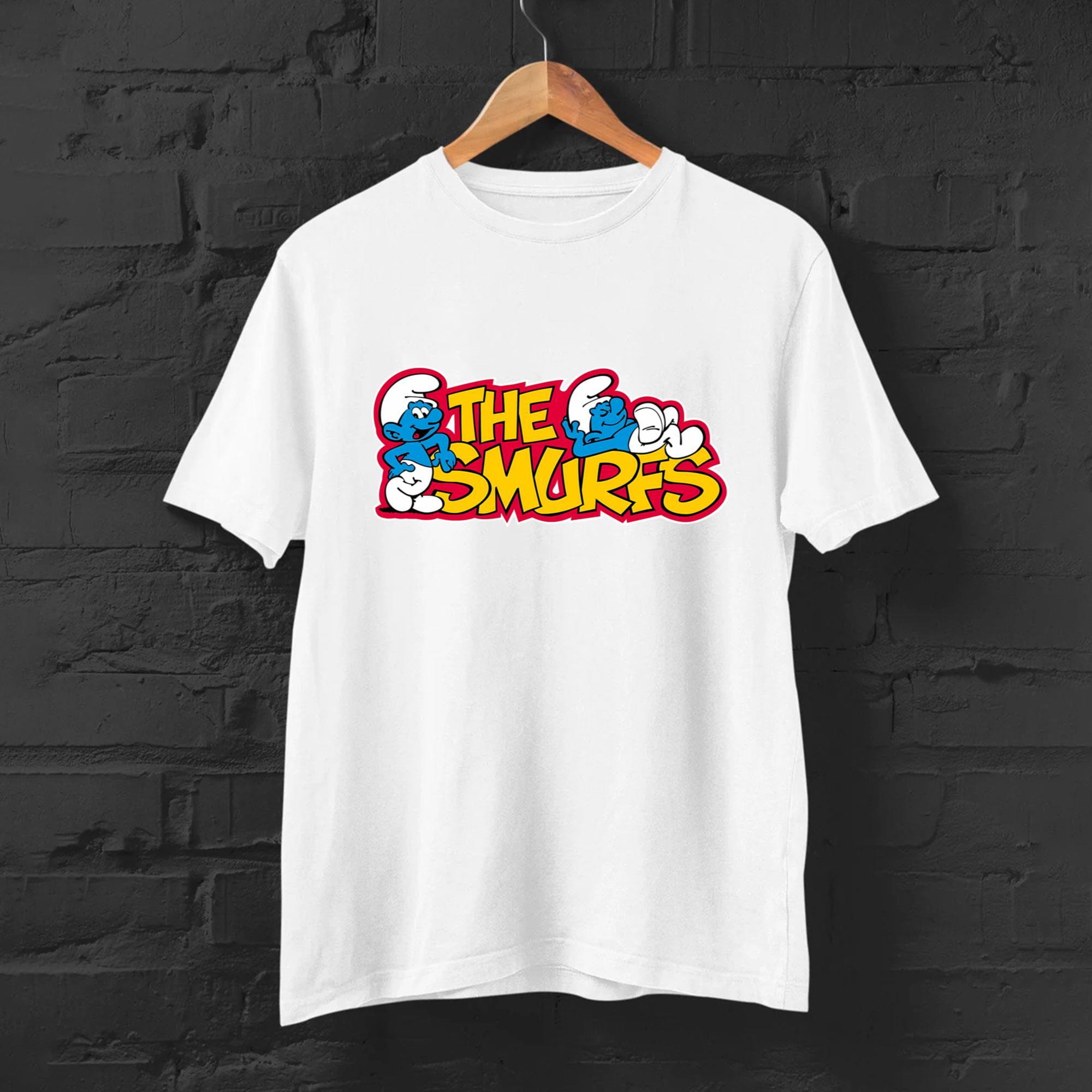 Smurfs Tshirt, Gargamel,Smurfette Shirt,Papa Smurf,Brainy Smurf,Gift Shirt Cartoon Tshirt,Hefty ...