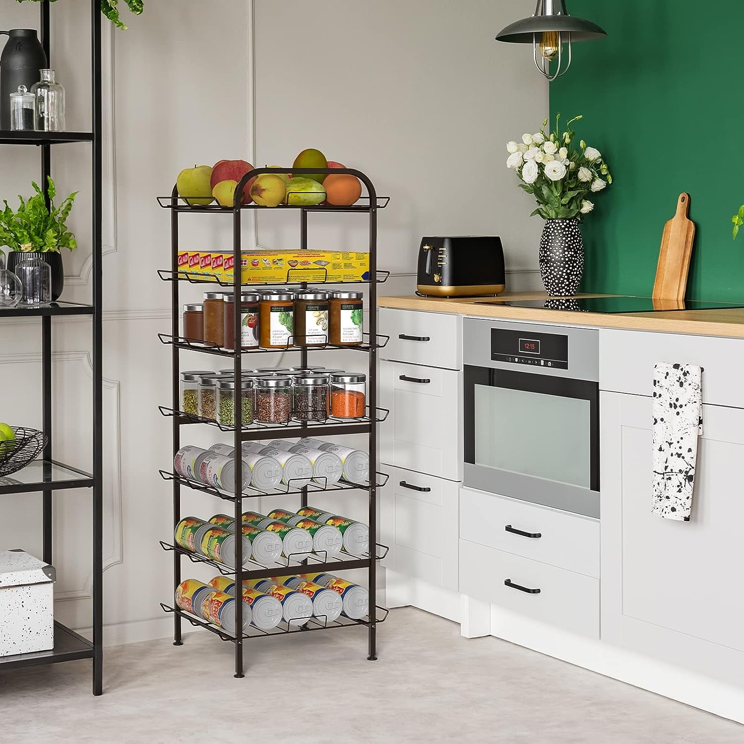 Smusei Adjustable 7 Tier Storage Organizer Rack, Bronze - Walmart.com