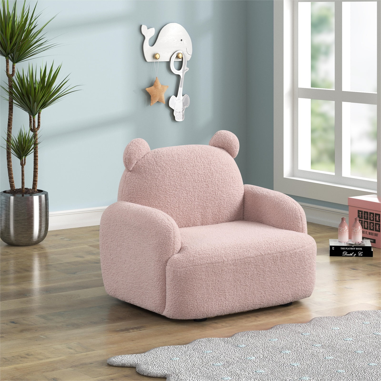 Smuxee Toddler Couches and Sofas Cover Velvet Finish,Bear-Shaped Kids ...