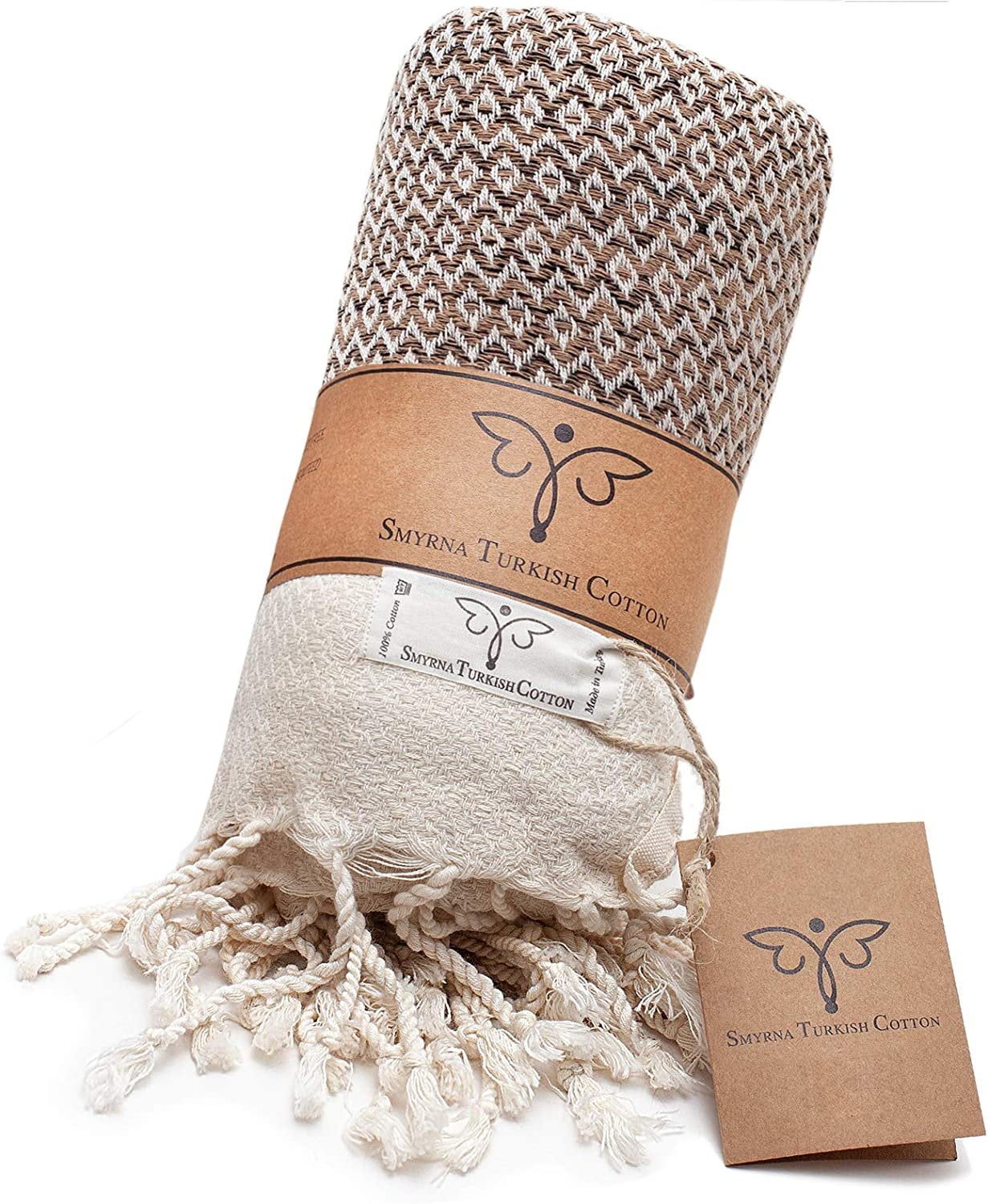 Smyrna Original Turkish Throw Blanket 100% Cotton, 50 x 60 Inches ...