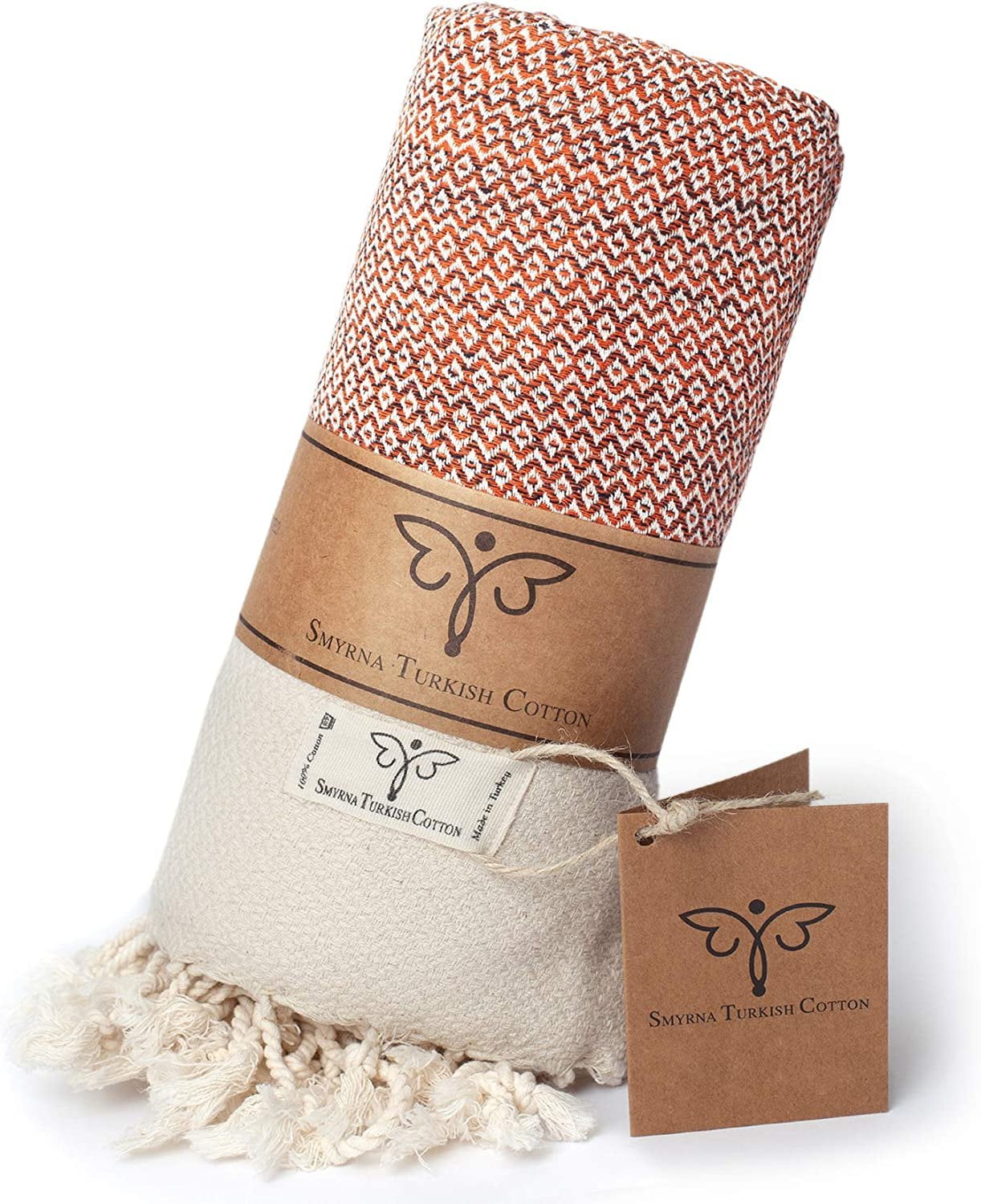 Smyrna Original Turkish Throw Blanket 100% Cotton, 50 x 60 Inches ...