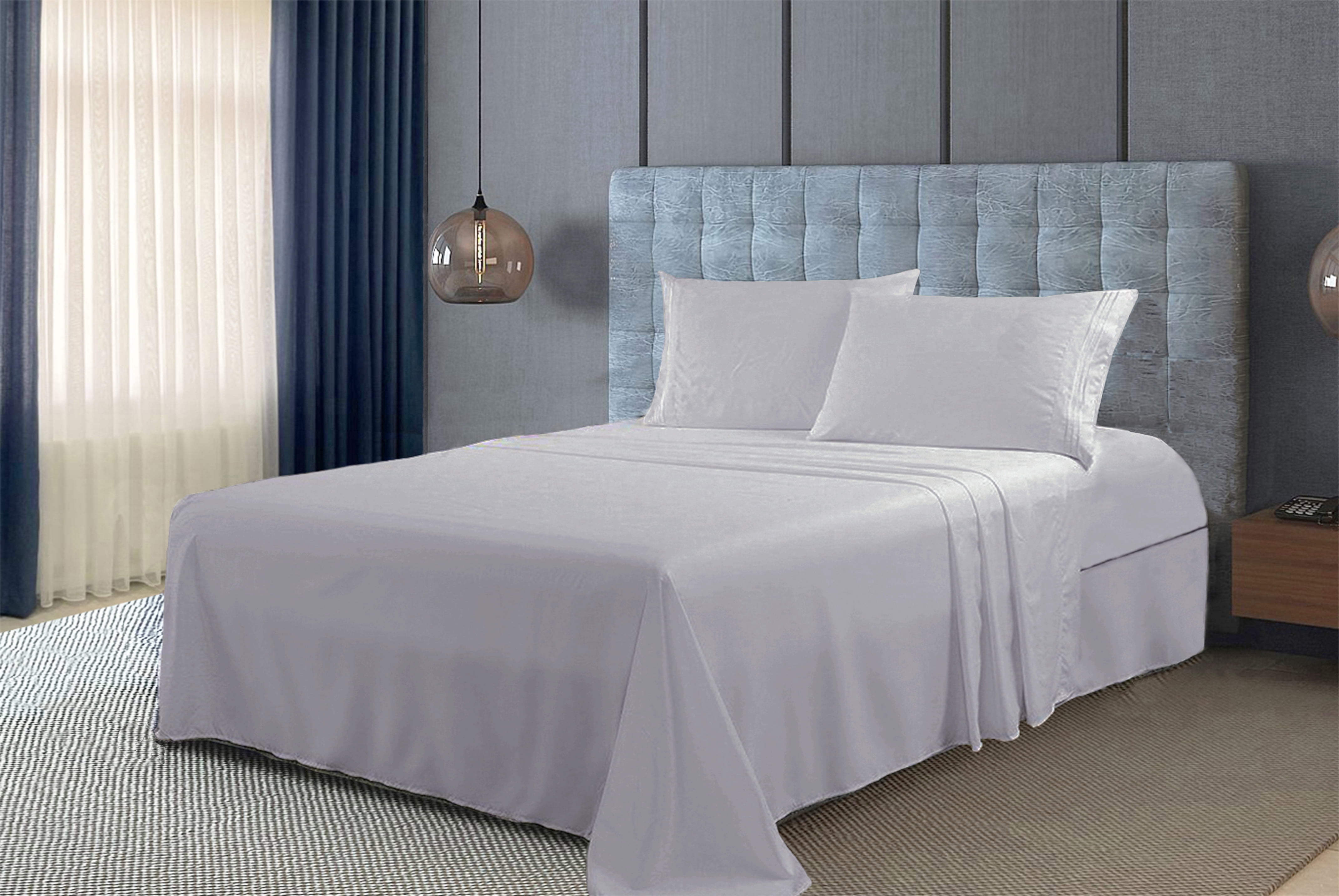 Smyrna Queen Size Bamboo Derived Rayon Sheets Set, Deep Pockets, Softer ...