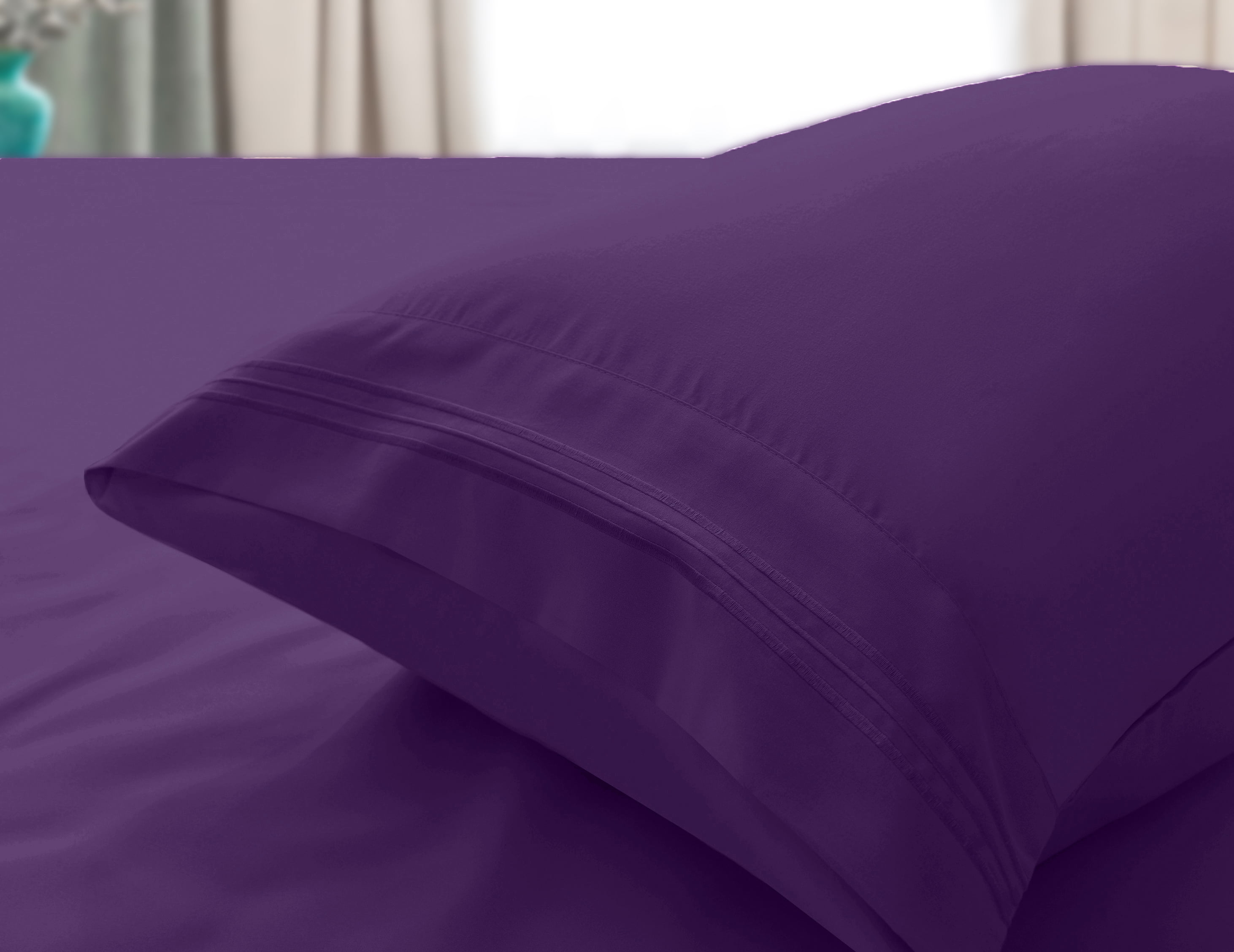 Smyrna Queen Size Bamboo Derived Rayon Sheets Set, Deep Pockets, Softer ...