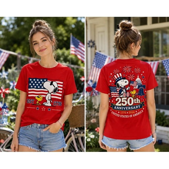 Sn00py America 250th Anniversary Shirt 1776 2026 Patriotic Tee 4th of ...