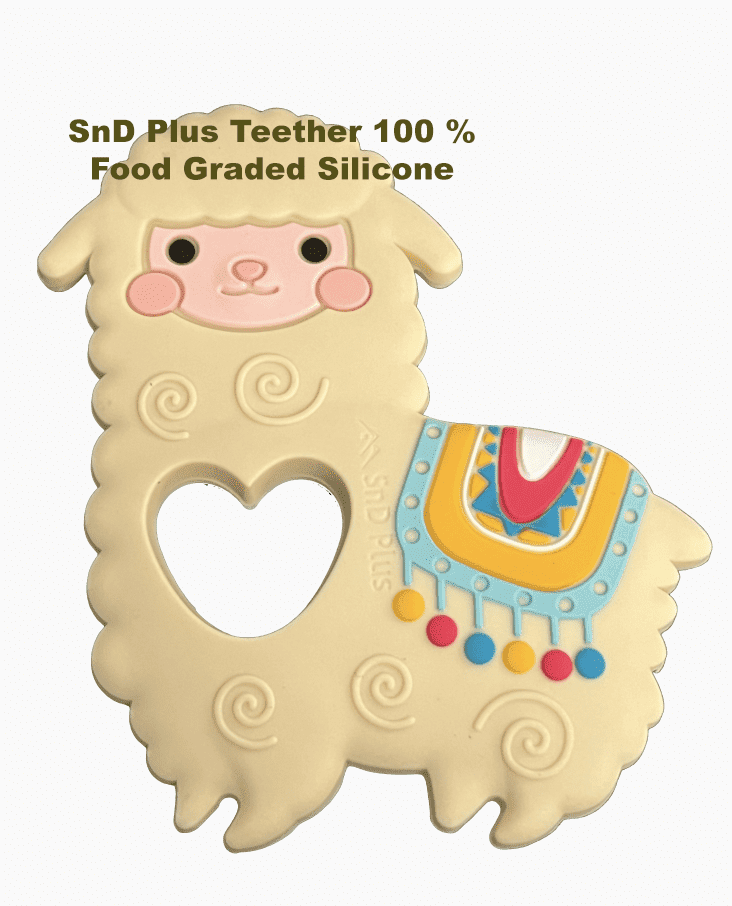 SnD Plus Textured Animal Baby Teether Silicone Baby Teething BPA Free ...