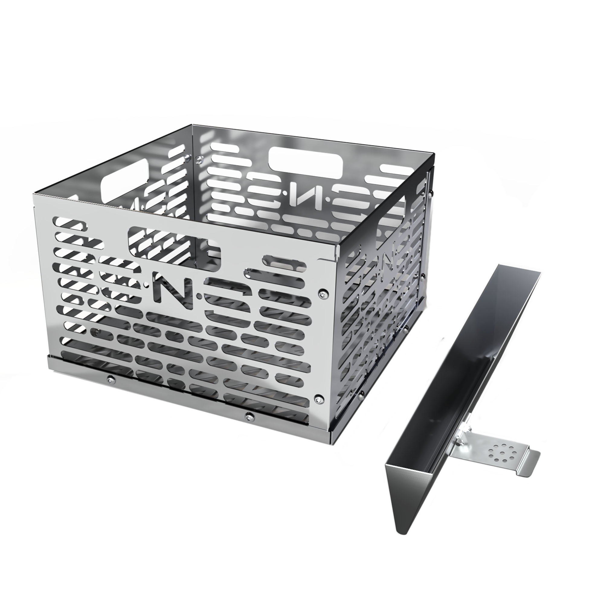 SnS Grills Slow ‘N Sear® Stainless Steel Charcoal Basket and Water Wall ...