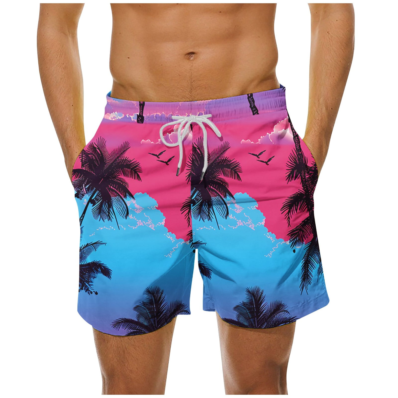 SnZhen Swim Under $15 Mens Swimming Trunks Men's Summer Loose Beach ...
