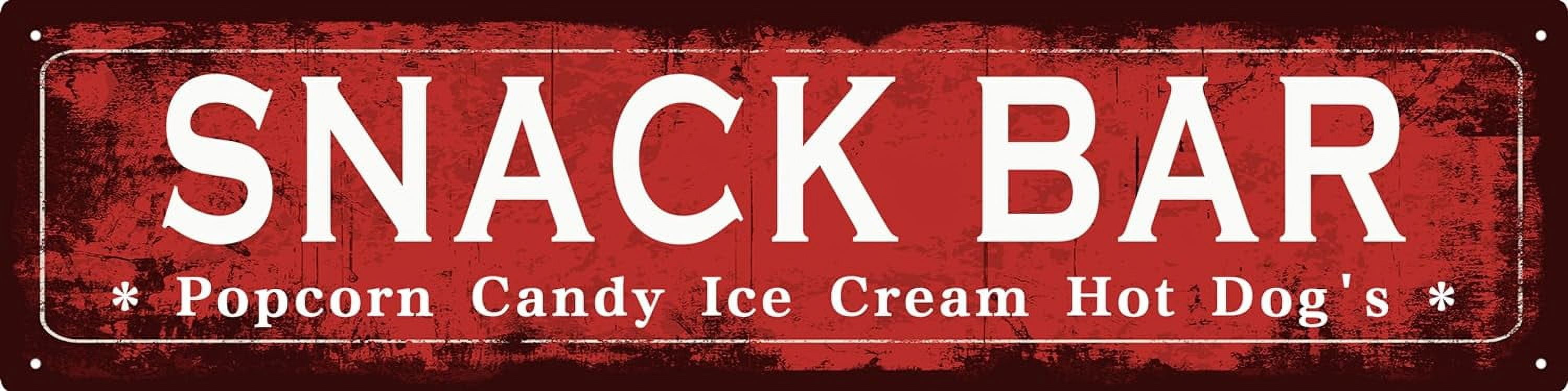 Snack Bar Metal Tin Signs- Metal Tin Signs Exquisite Wall Art Decor ...