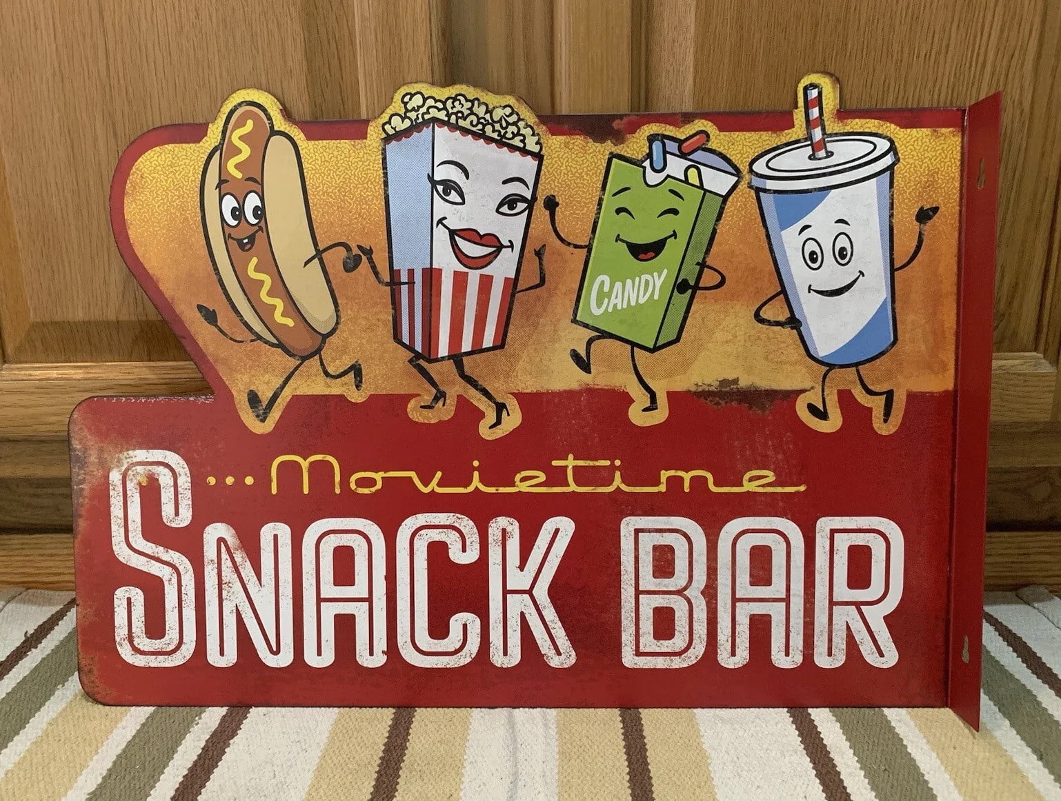 Snack Bar Popcorn Home Theater TV Movie Room Cinema Flange Vintage ...