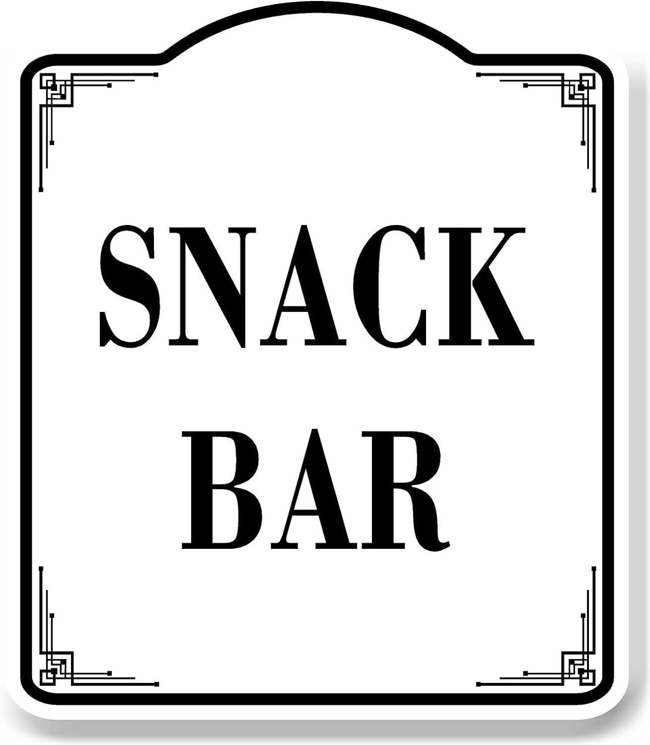 Snack Bar WB Aluminum Composite Sign 15''x18'' - Walmart.com