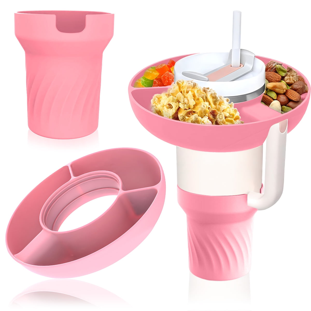 Snack Bowl for 40 oz Tumbler with Handle, Tumbler Snack Tray Compatible with 40 oz with Handle ...