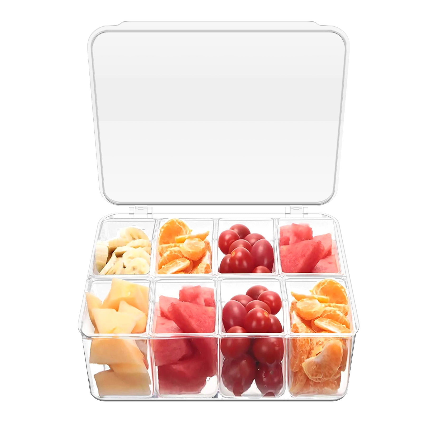 Snack Box 8 Compartments Divided Snack Box with Removable Dividers ...