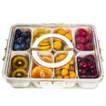 Snack Box Container Lid and Handle, 8 Compartments Portable Snackle Box ...