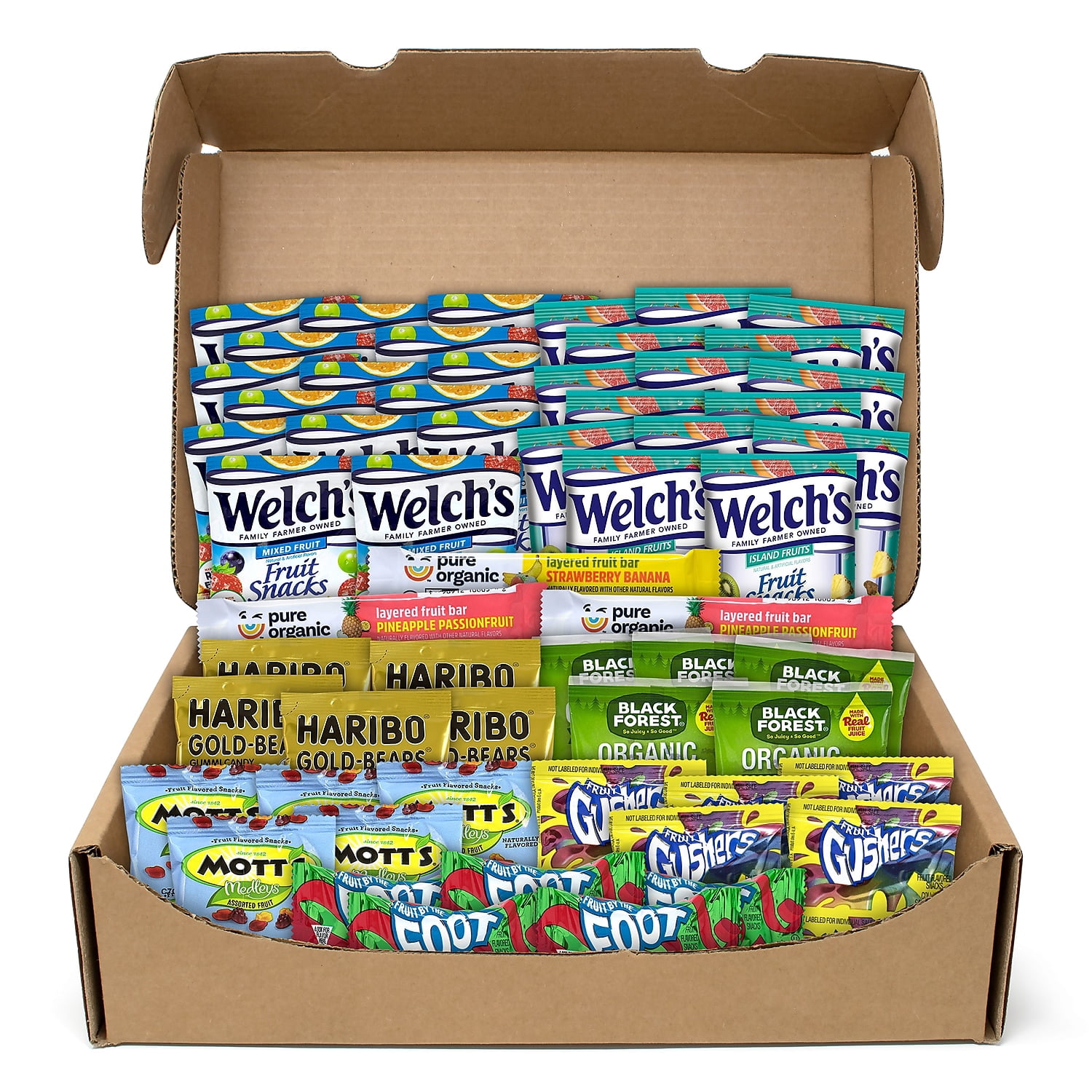 Snack Box Pros Fruit Gummies - Variety Pack 58 Pieces/Box (700-00112 ...