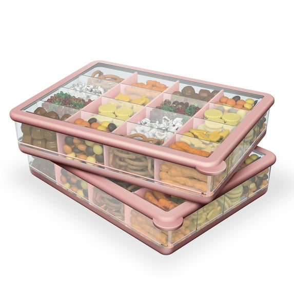 COOK WITH COLOR Snack Box, 16-Compartment Lunch Box & Food Storage ...