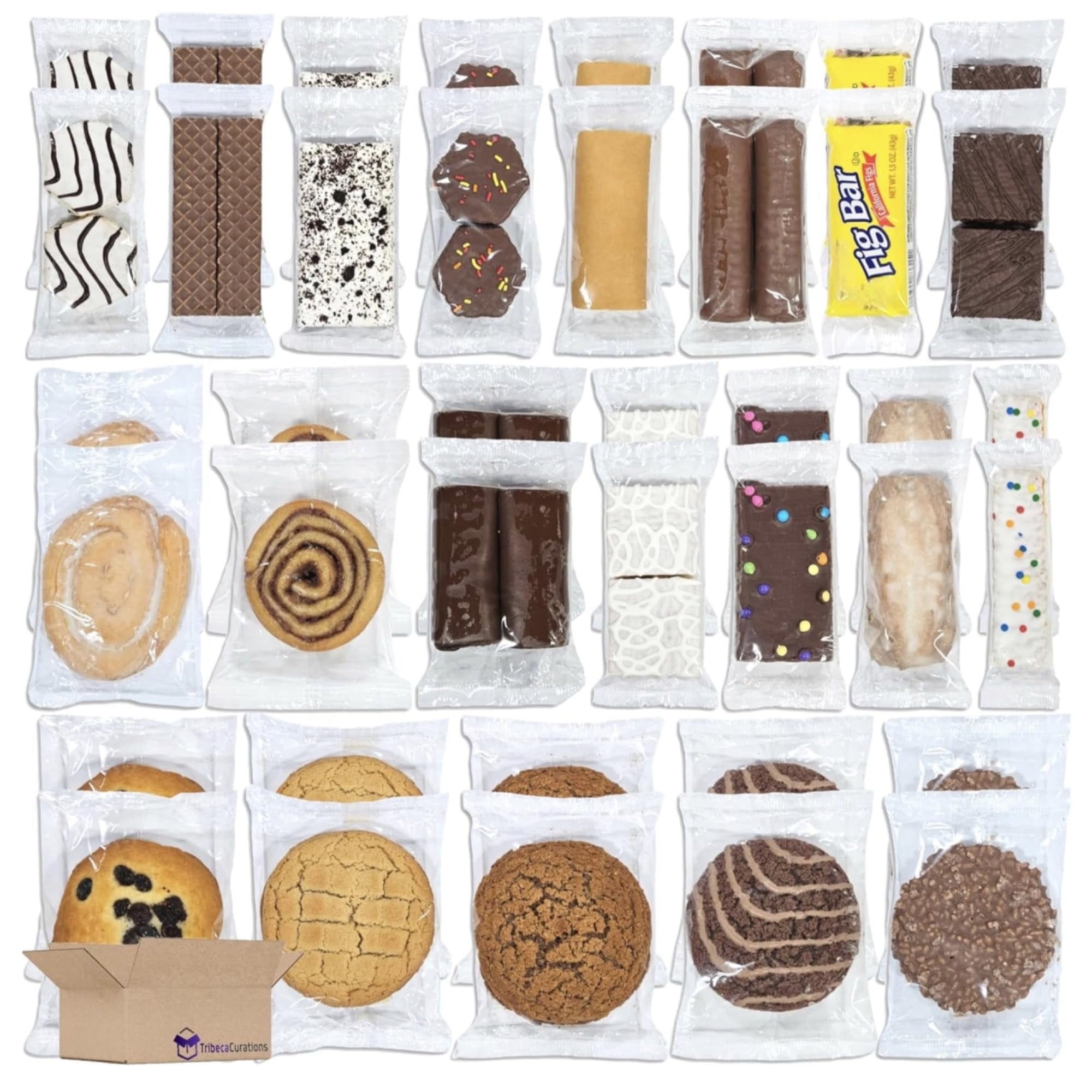 Little Debbie Snack Cake Bulk 40 Pack with 20 Unique Flavor Variety ...