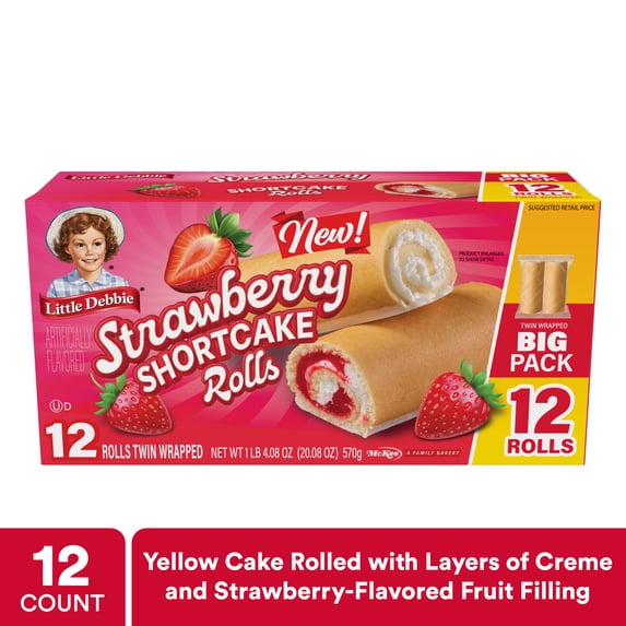 Little Debbie Big Pack Strawberry Shortcake Rolls - Walmart.com