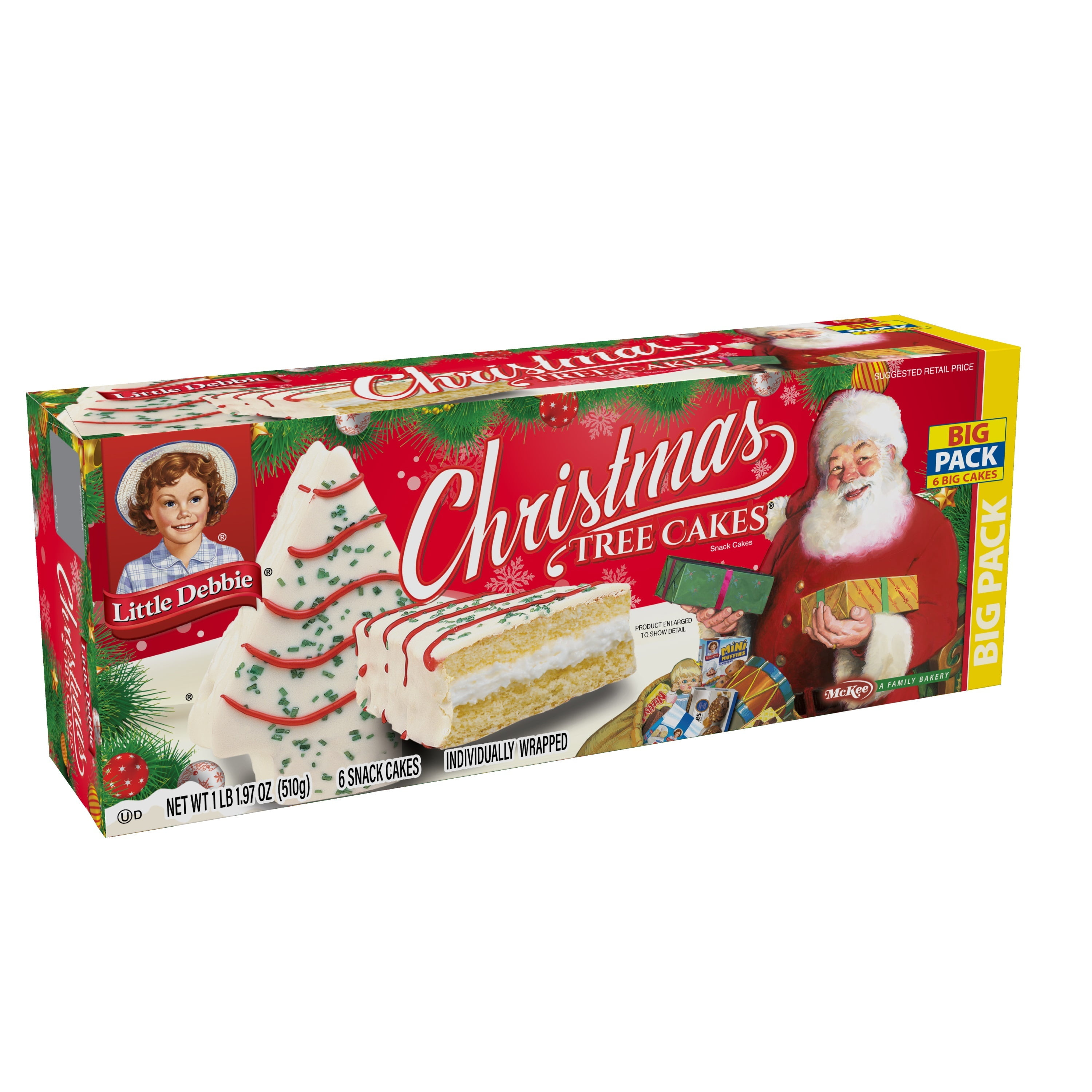 Little Debbie Big Pack Christmas Tree Cakes - Walmart Business Supplies
