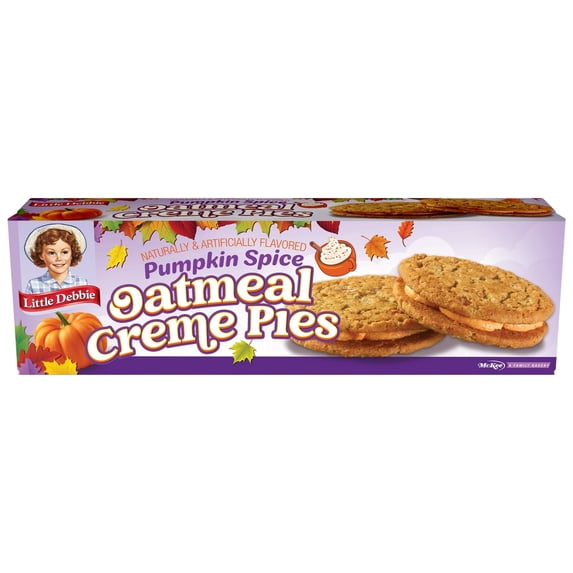 Snack Cakes, Little Debbie Family Pack Pumpkin Spice Oatmeal Creme Pies ...
