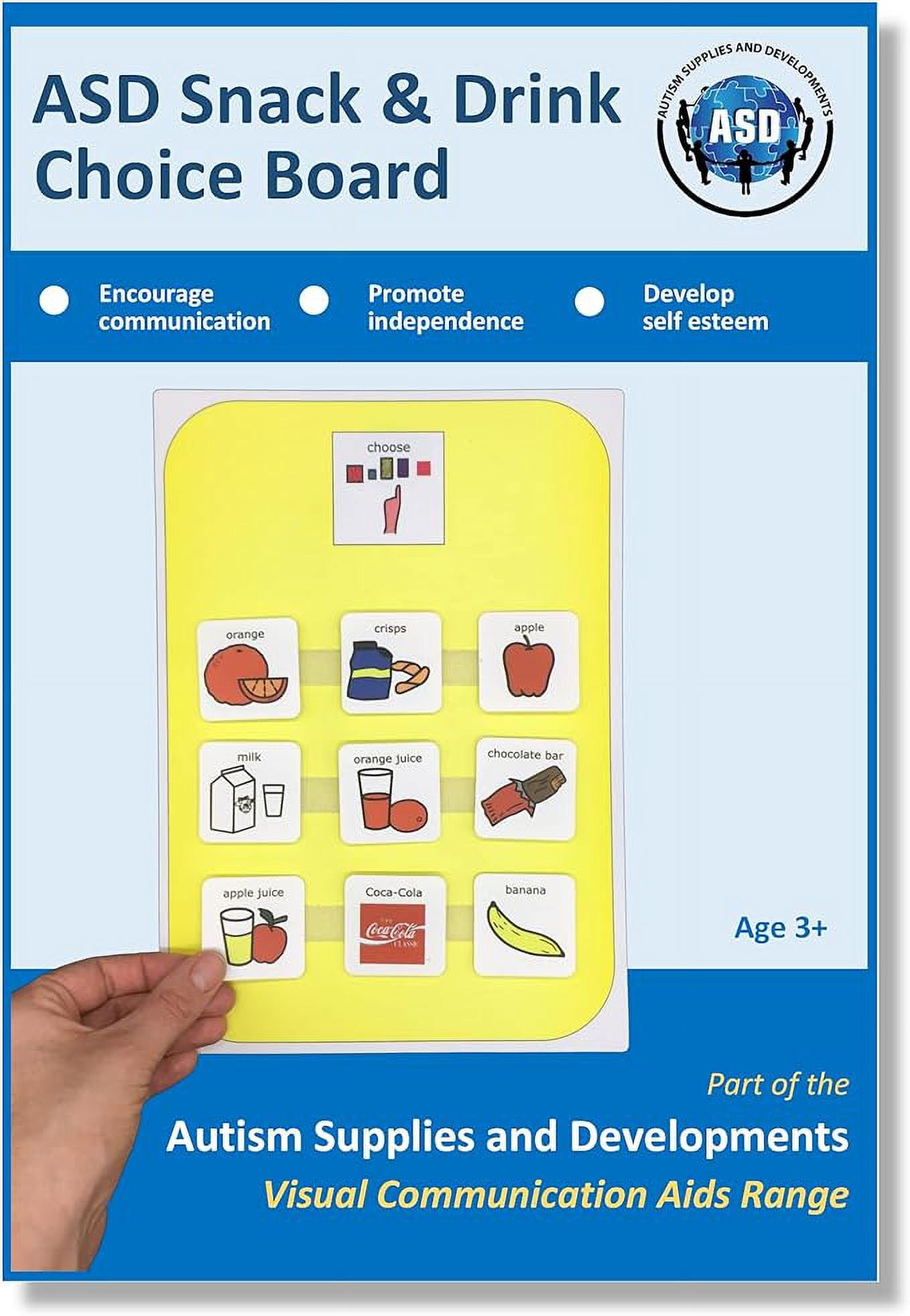 Snack Choice Board Nonverbal Communication – Visual Schedule for Kids ...